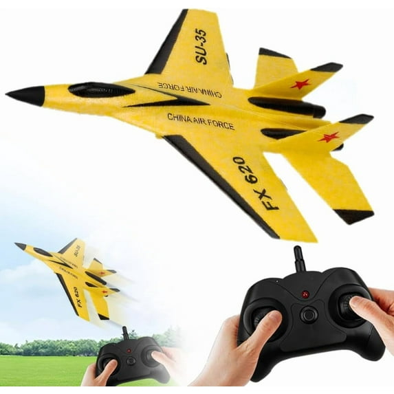 2026 New Remote Control Airplane, Gravity Glider Foam RC Fighter 360 ...