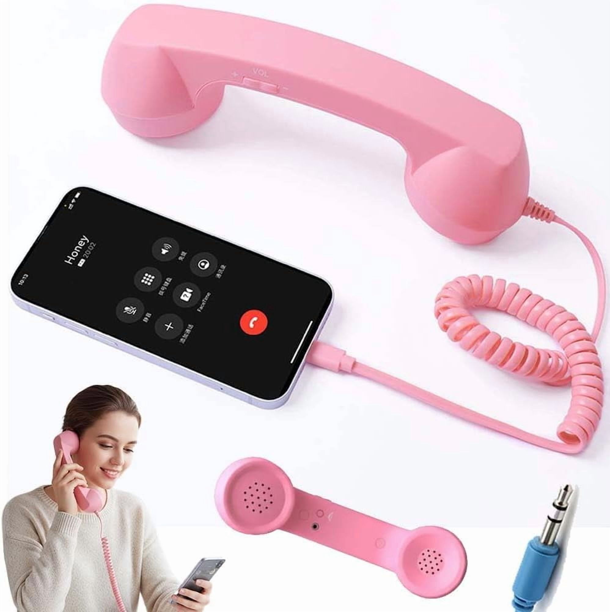 2026 New Retro Landline Style Phone Handset - Type-C Wired Receiver for ...