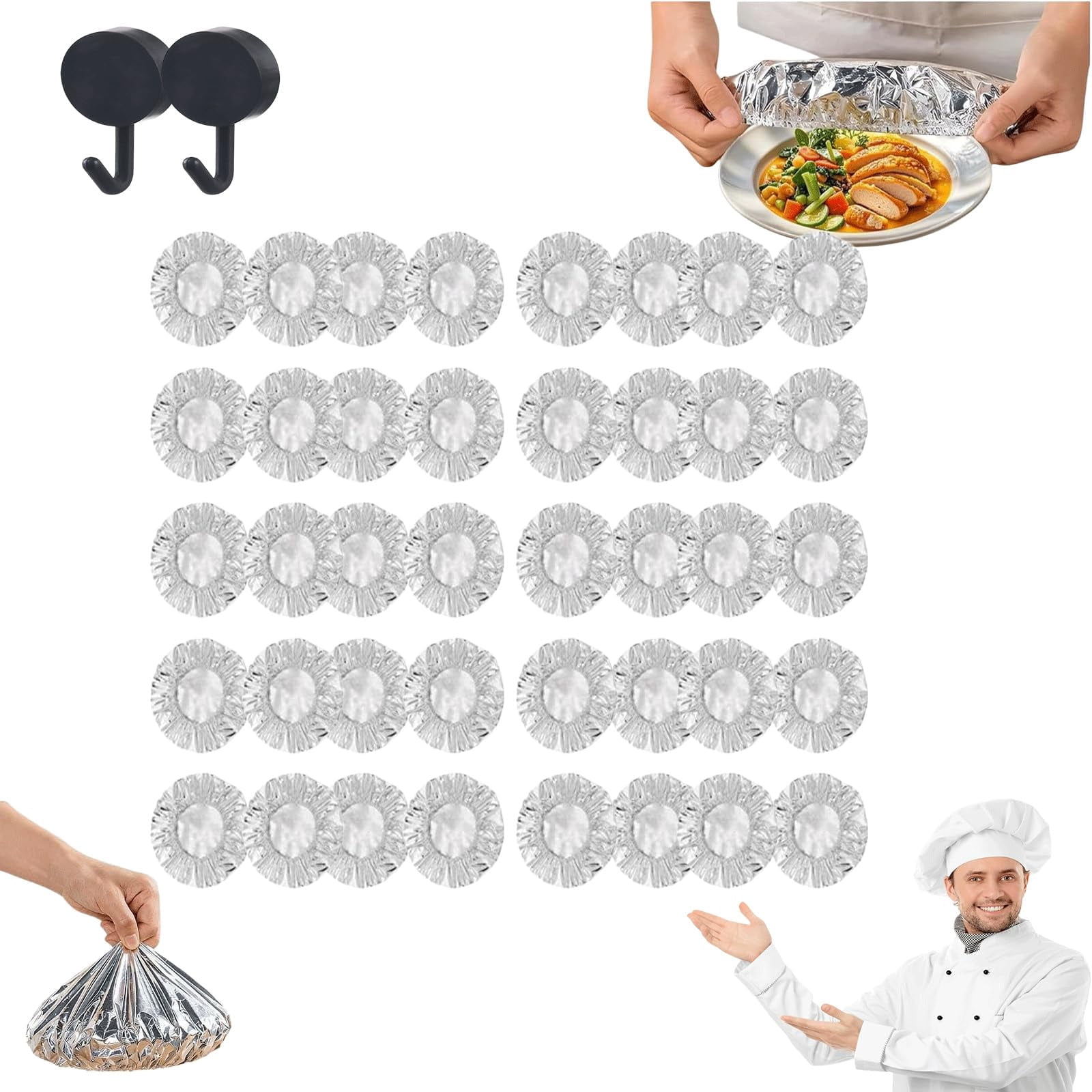 2026 New Reusable Aluminum Foil Food Covers,Aluminum Foil Insulation ...