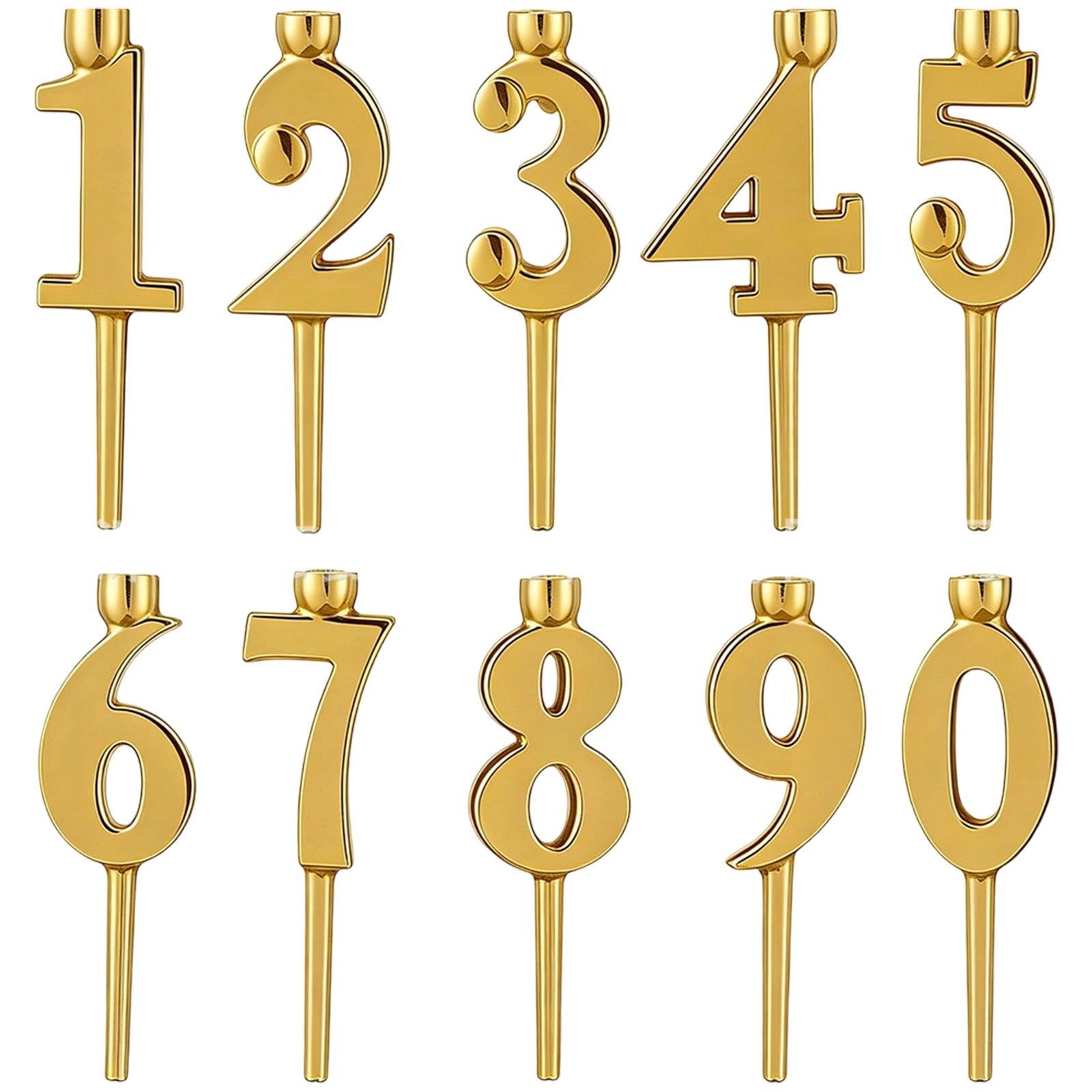 2026 New Reusable Number Candle Holder Set, Adjustable Birthday Candle ...