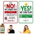 2026 New Reversible Metal Playtime Door Sign, Double Sided Yes No We ...