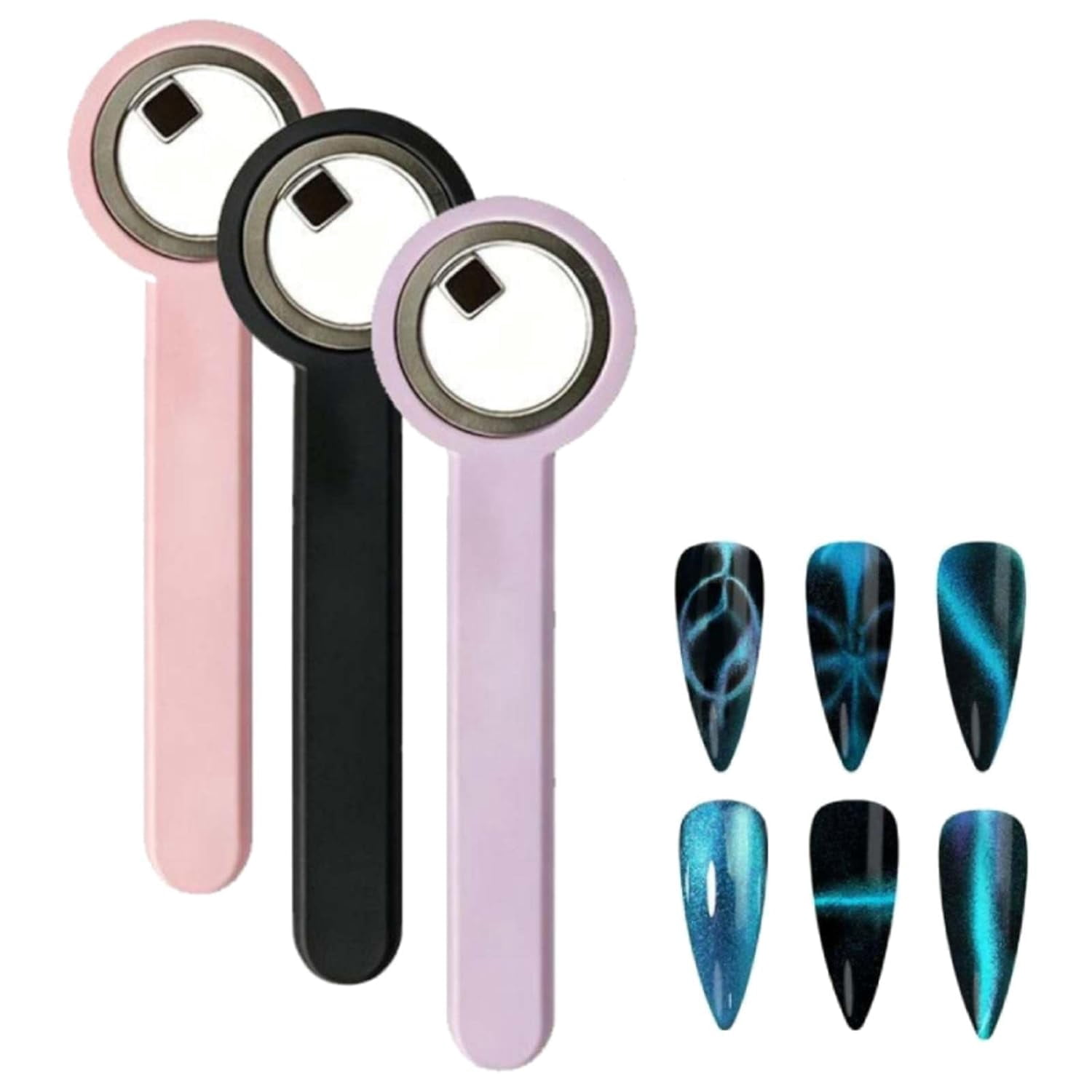 2026 New Ring Shaped Cat Eye Magnets for Nails, Hollow Circular Magnet ...