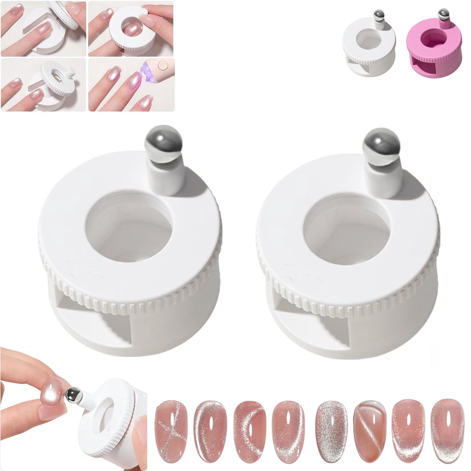 2026 New Rotating Cat Eye Magnet, 360° Rotating Automatic Glass Bead ...