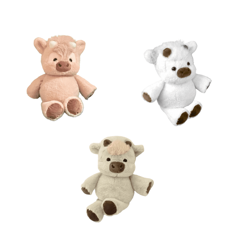 2026 New Running Cow Plush, Soft Furry Stuffed Animal with Fun Posture ...