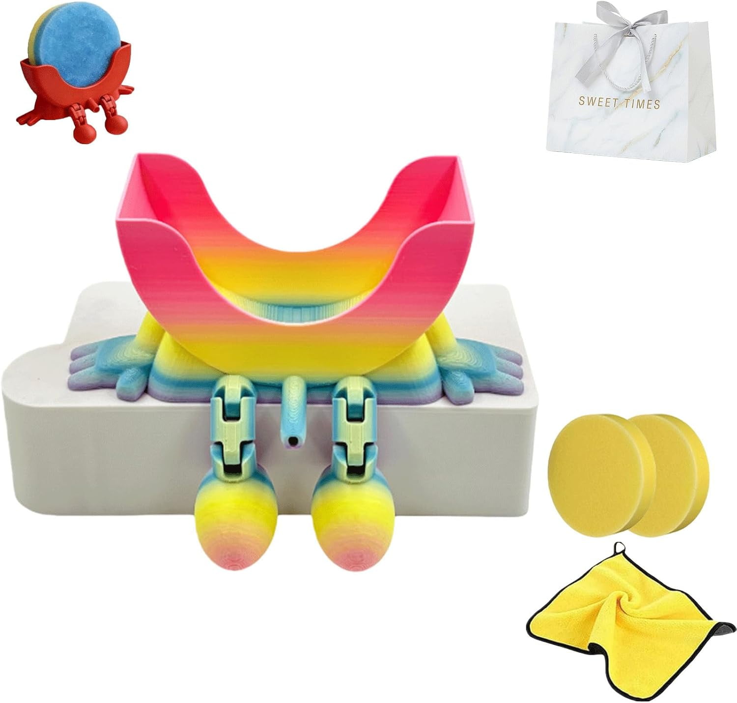 2026 New Scrub Sponge Holder,Cute Hanging Scrub Sponges Holder with ...