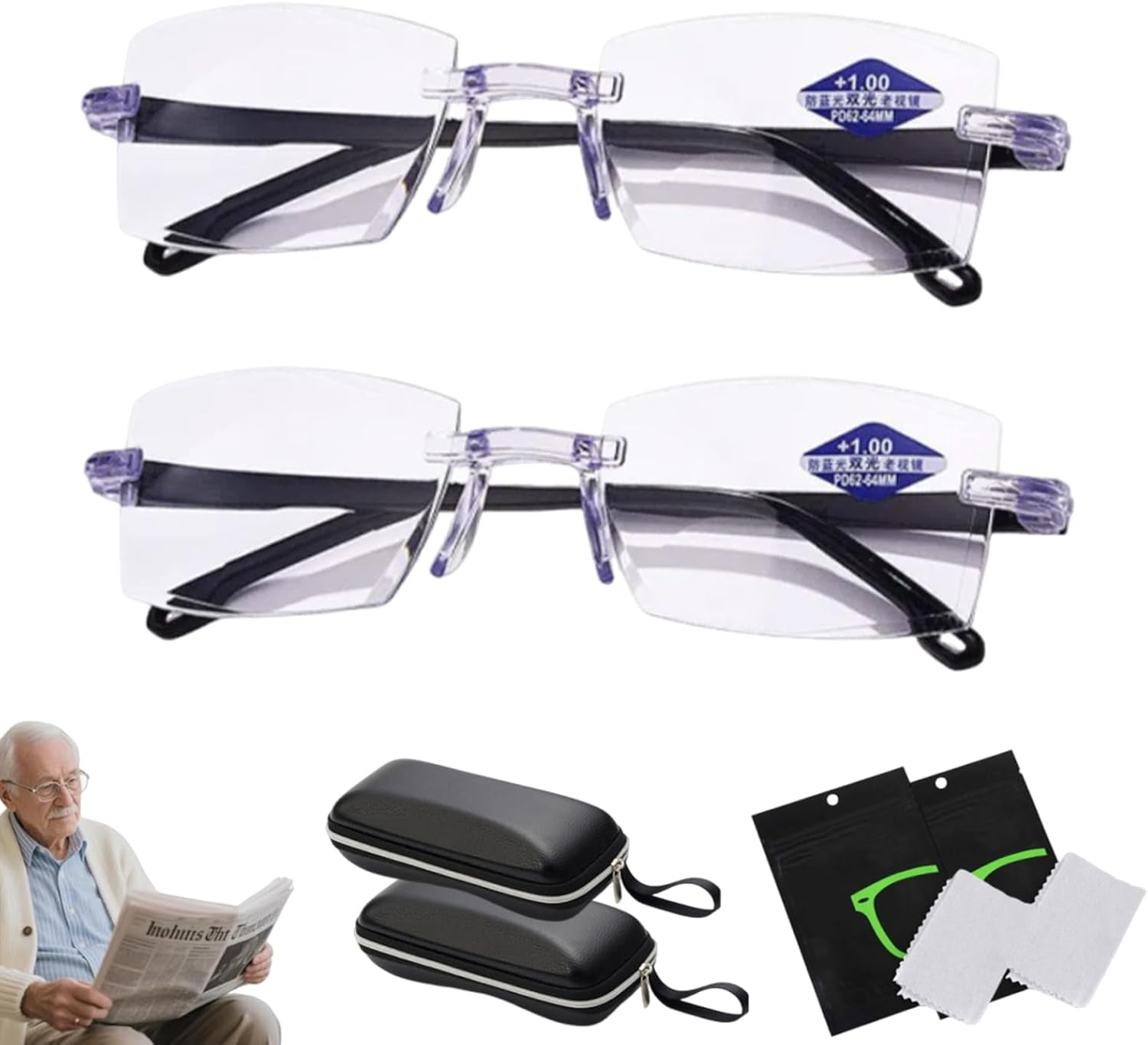 2026 New Self Intelligent Dual Focus Glasses, Precision Vision Aid Tool ...