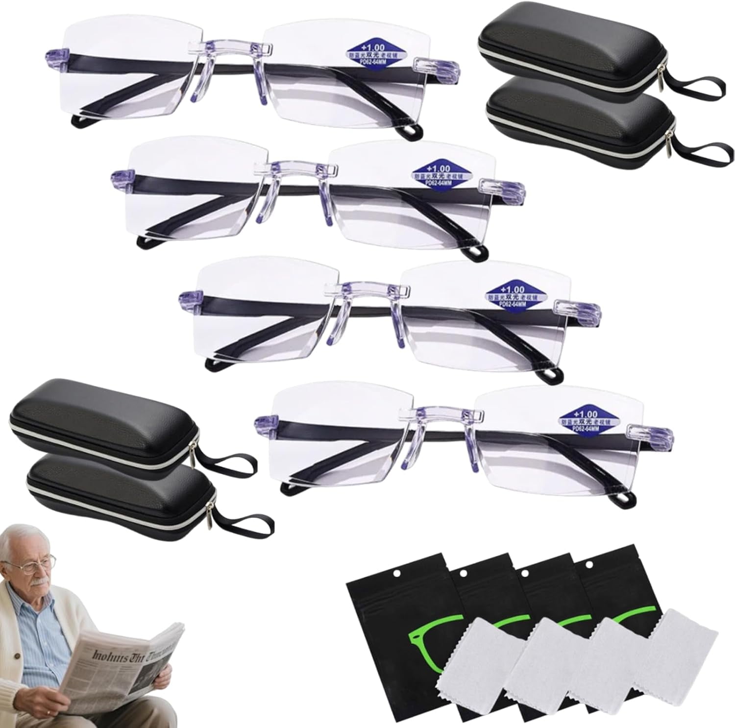 2026 New Self Intelligent Dual Focus Glasses, Precision Vision Aid Tool ...