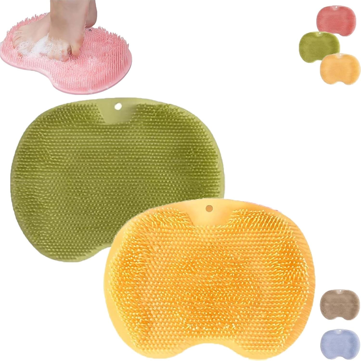 2026 New Silicone Massage Bath Mat,Silicone Shower Foot Scrubber Mat ...