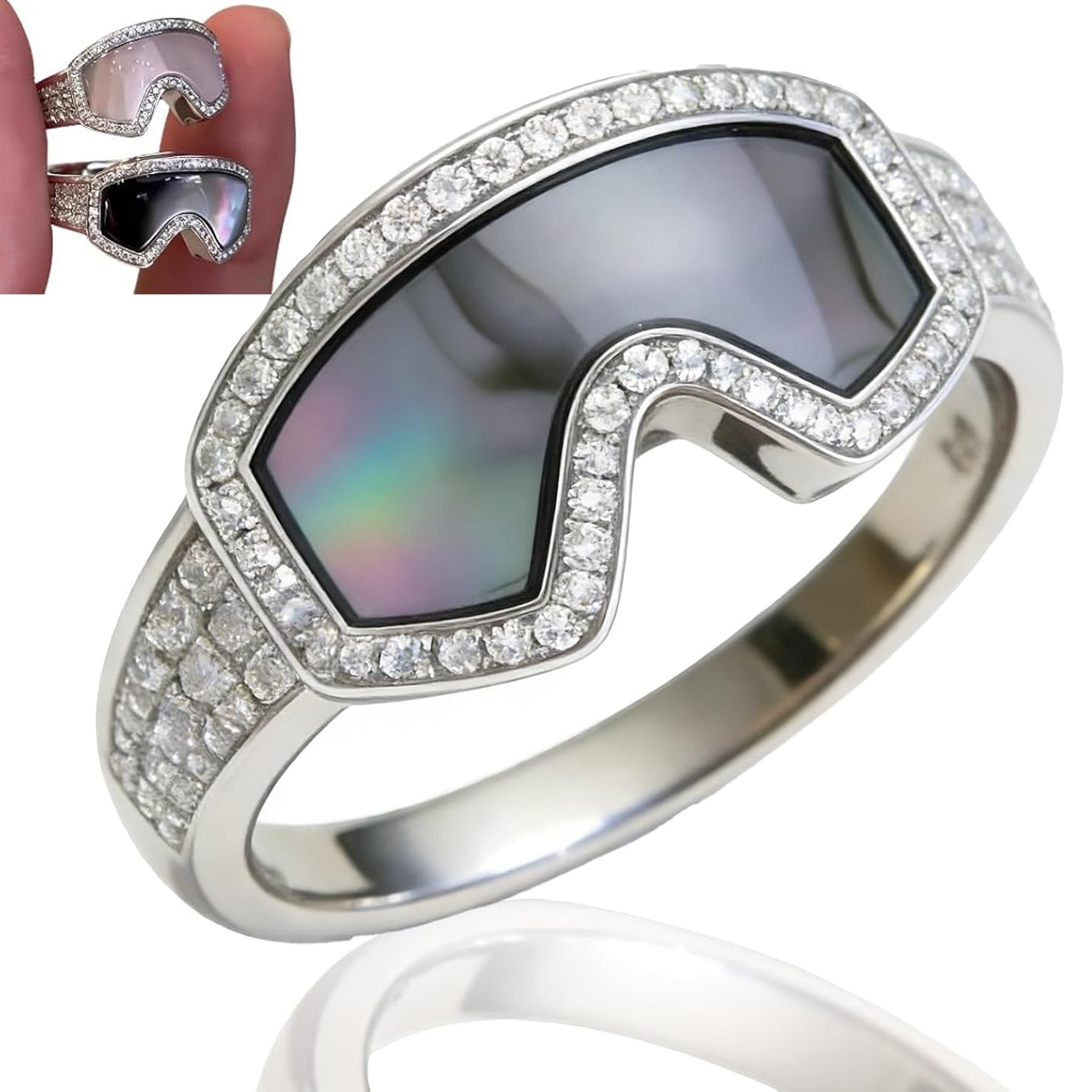 2026 New Ski Goggle Shaped Adjustable Ring - Unique Winter Sports ...