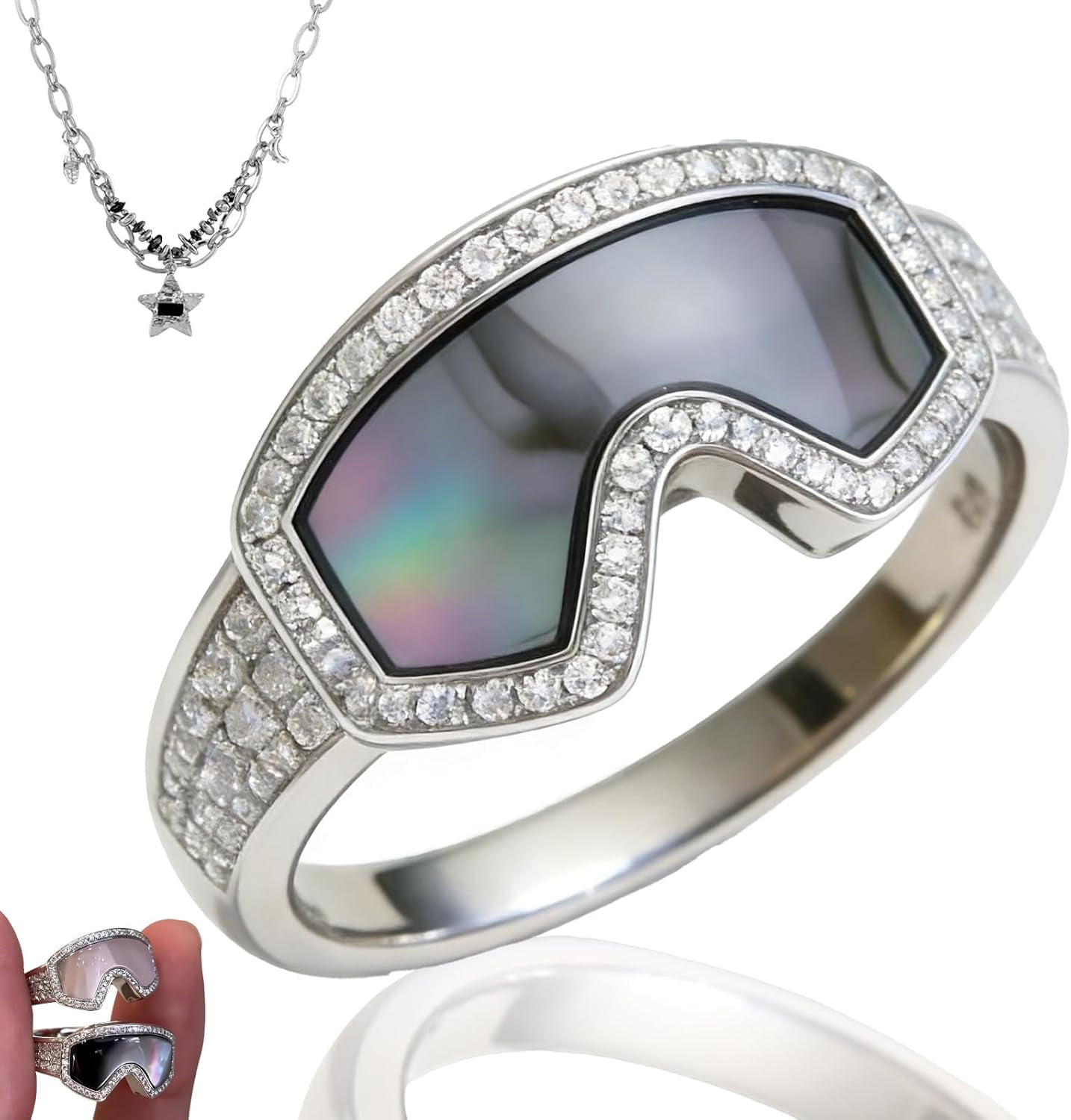 2026 New Ski Goggle Shaped Adjustable Ring - Unique Winter Sports ...