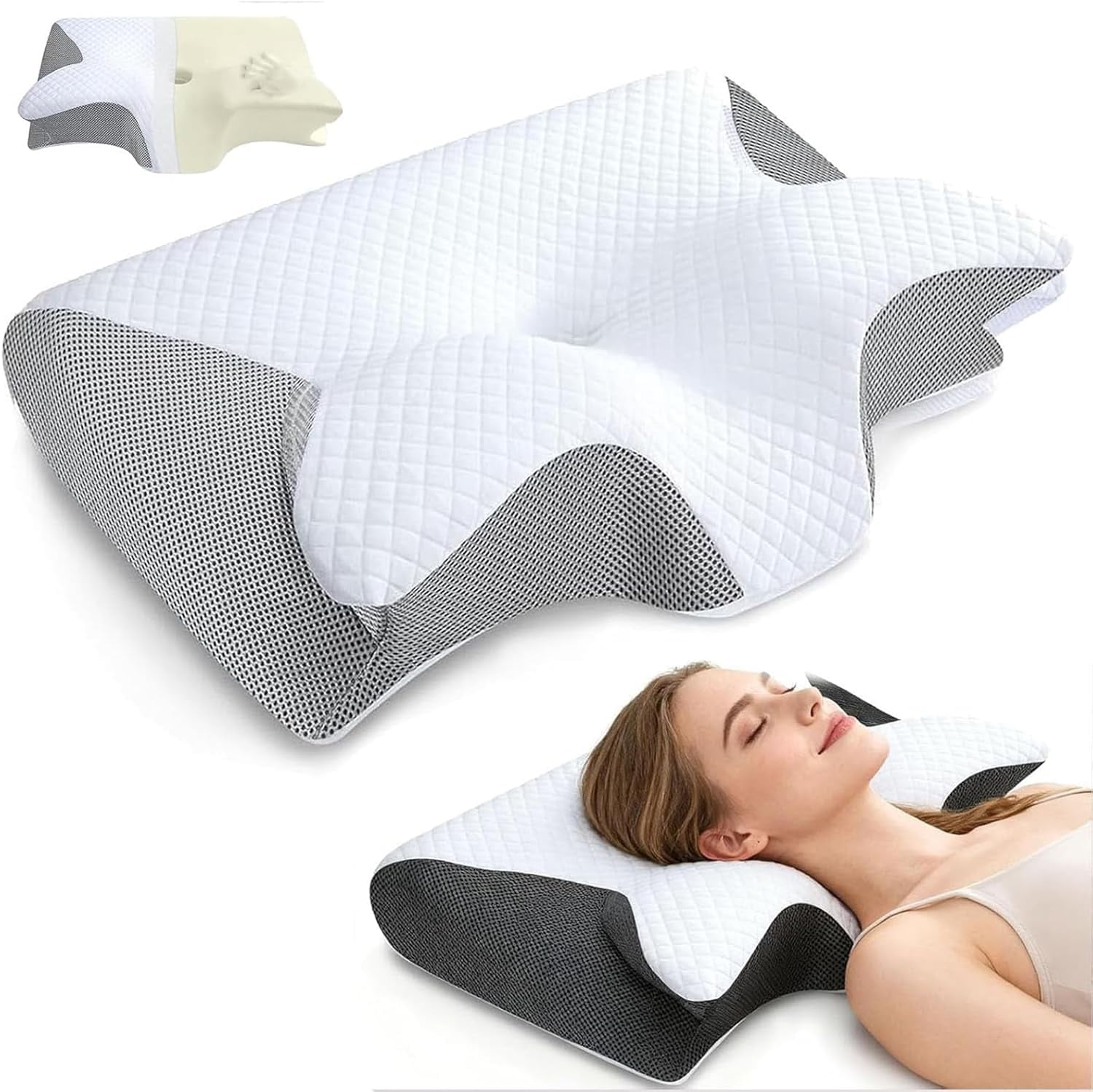 2026 New Sleep Apnea Pillow, Memory Foam Pillow for Sleep Apnea ...