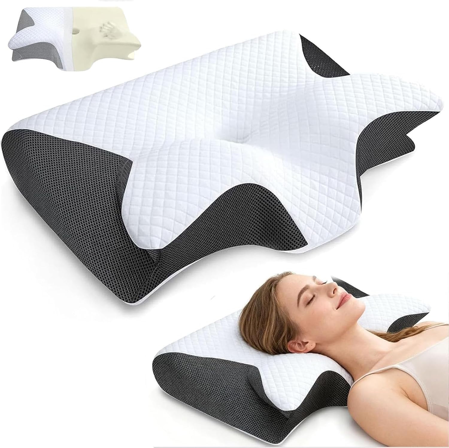 2026 New Sleep Apnea Pillow, Memory Foam Pillow for Sleep Apnea ...