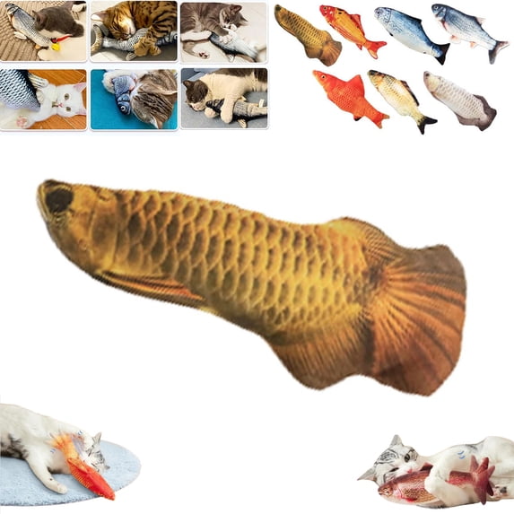 2026 New Small Floppy Fish Cat Toy, Moving Fish Cat Toys for Indoor ...