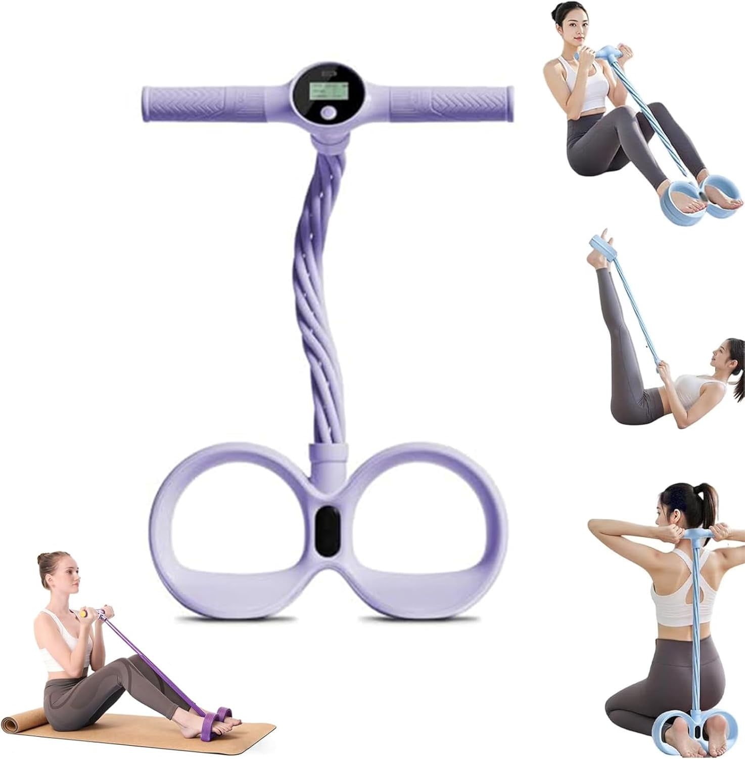 2026 New Smart Foot Pedal Resistance Band,Multi-function Tension Rope ...