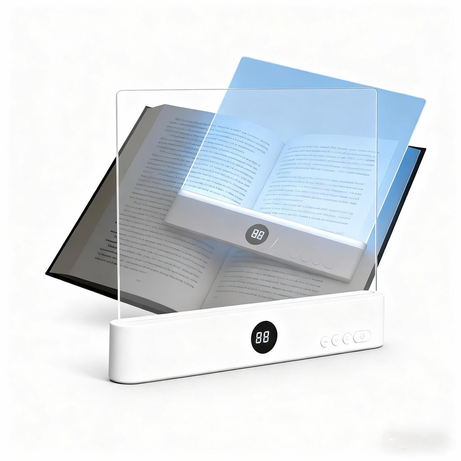 2026 New Smart LED Book Light - Rechargeable 3-Color Flat Panel Reading ...