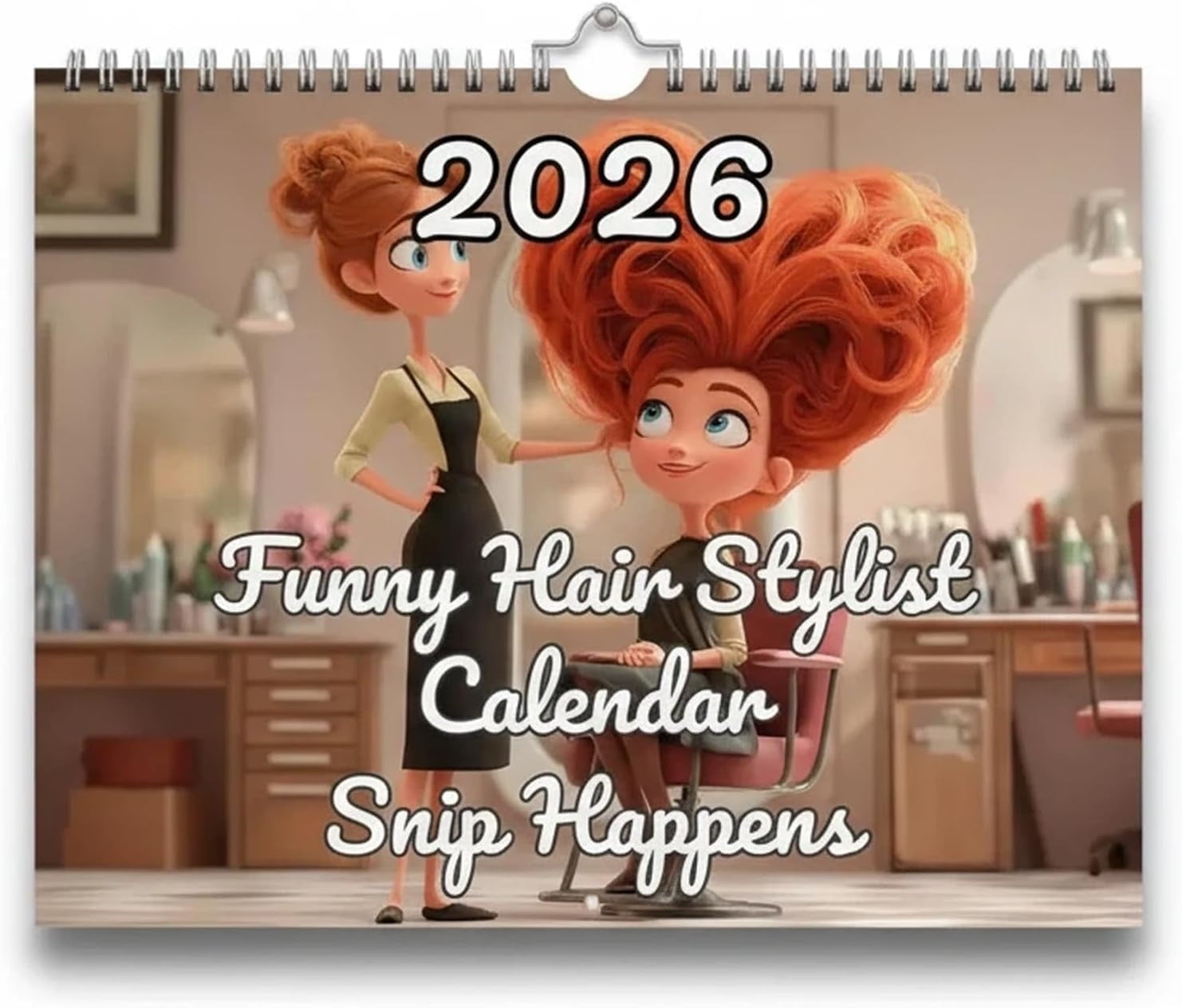 2026 New Snip & Giggle Stylist Humor Calendar, Funny Hair Stylist Wall ...
