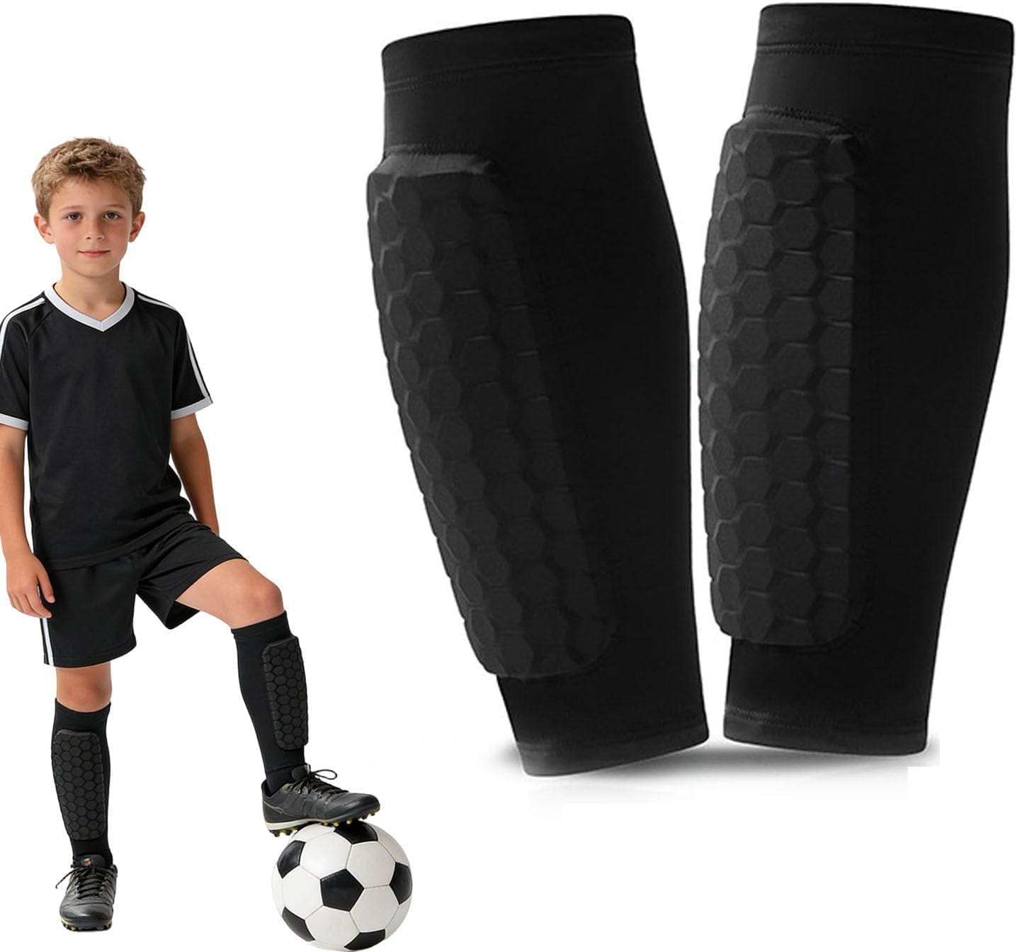 2026 New Soccer Shin Guards Shin Pads for Kids Youth Adult, Breathable ...