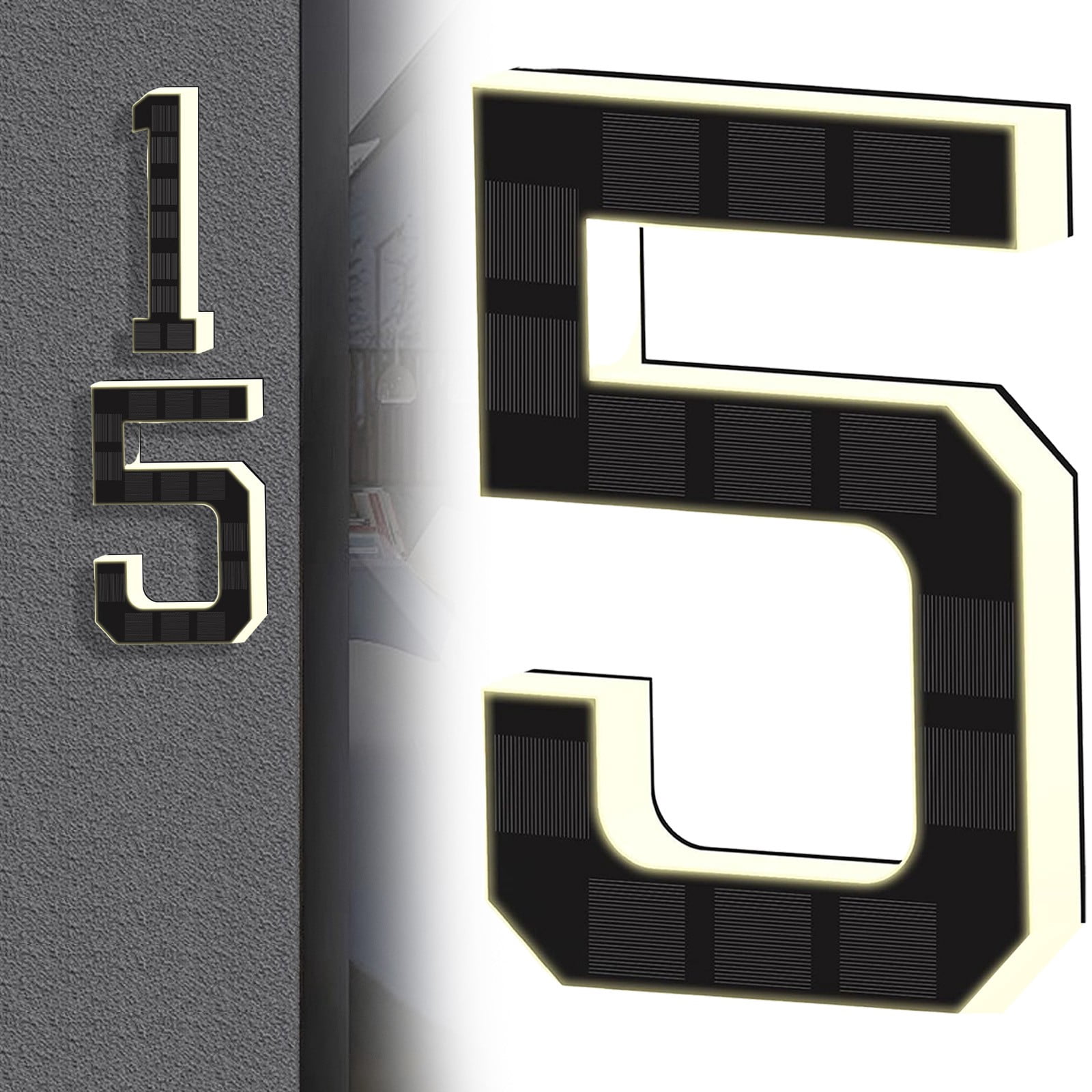 2026 New Solar House Numbers for Outside, Light Up Address Numbers for ...