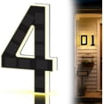 2026 New Solar House Numbers for Outside, LED Illuminated Address Sign ...