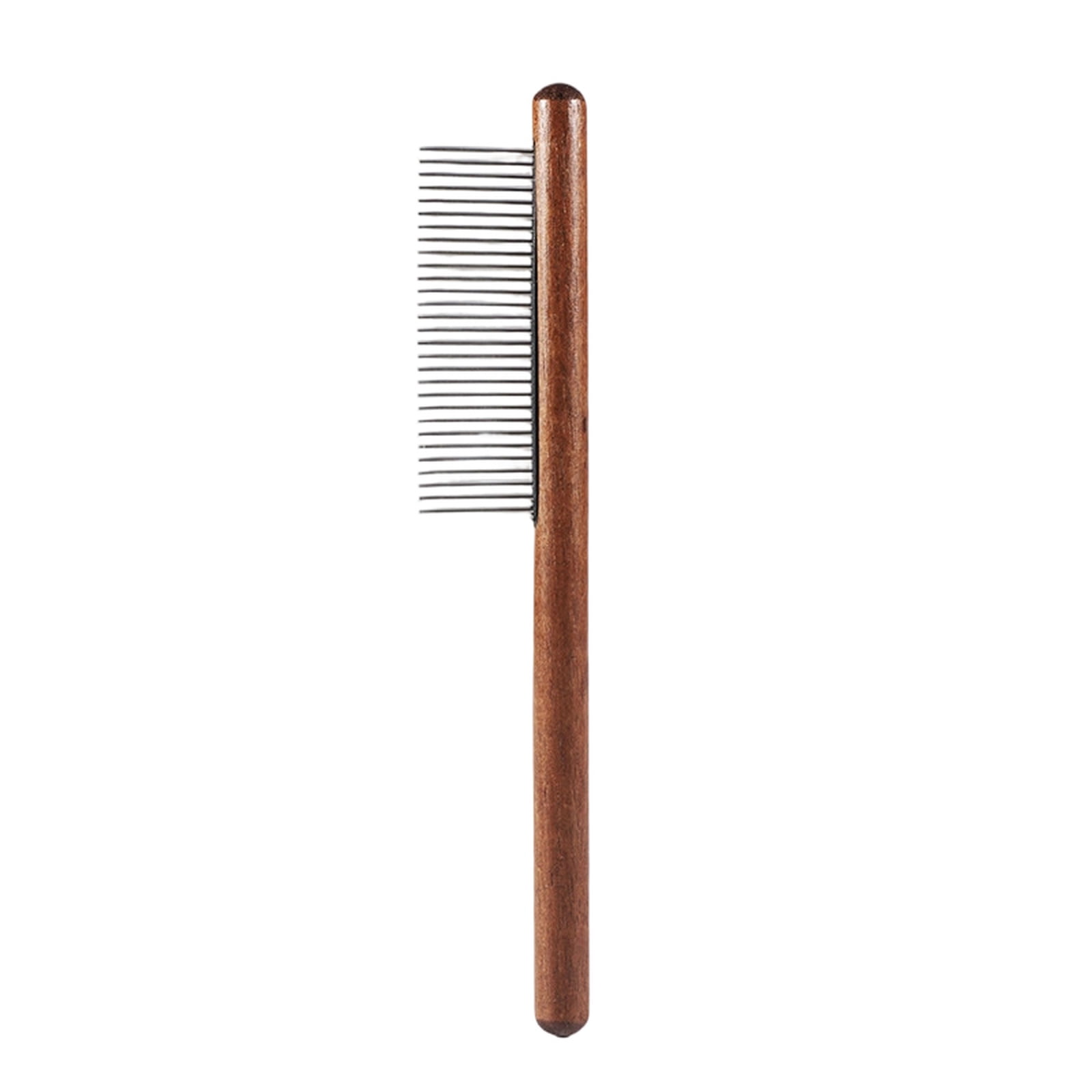 2026 New Solid Wood Pet Comb, 2Pcs Grooming Tool with Rounded Stainless ...