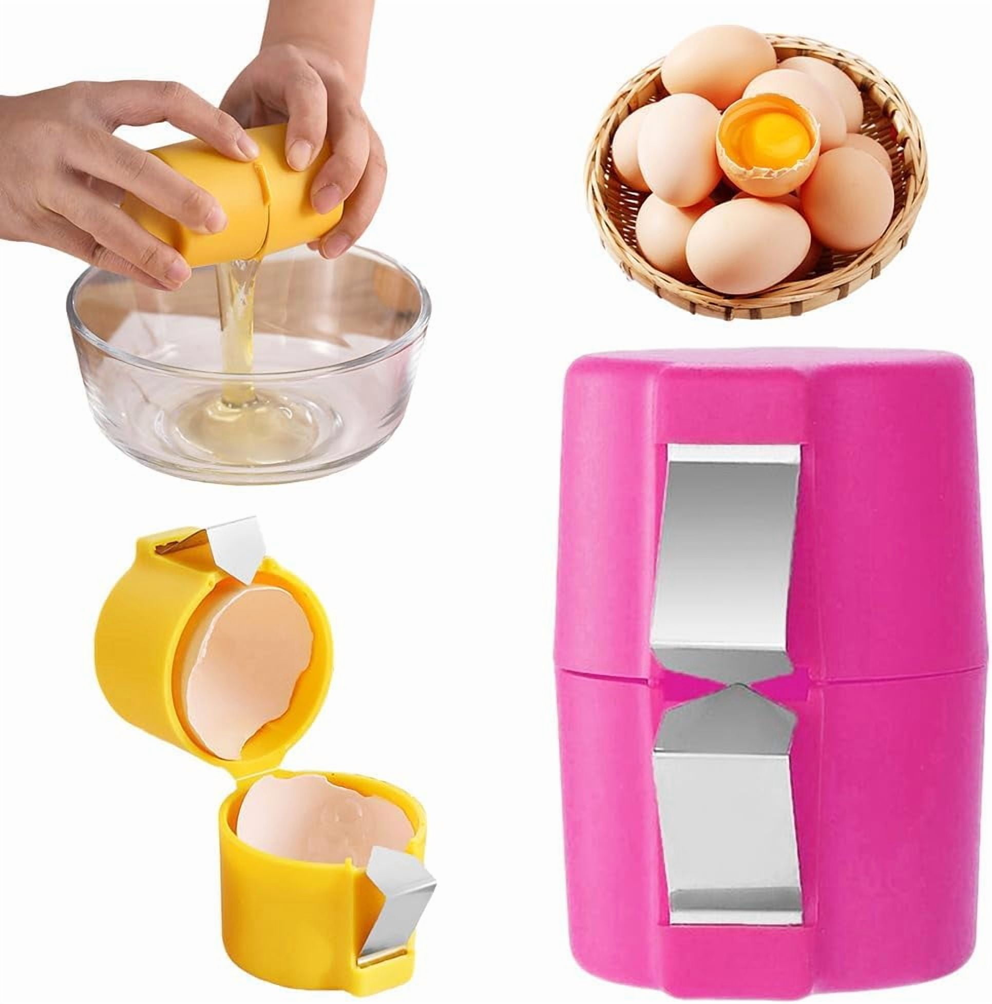 2026 New Stainless Steel Egg Opener,Egg Cracker Tool for Raw Eggs ...