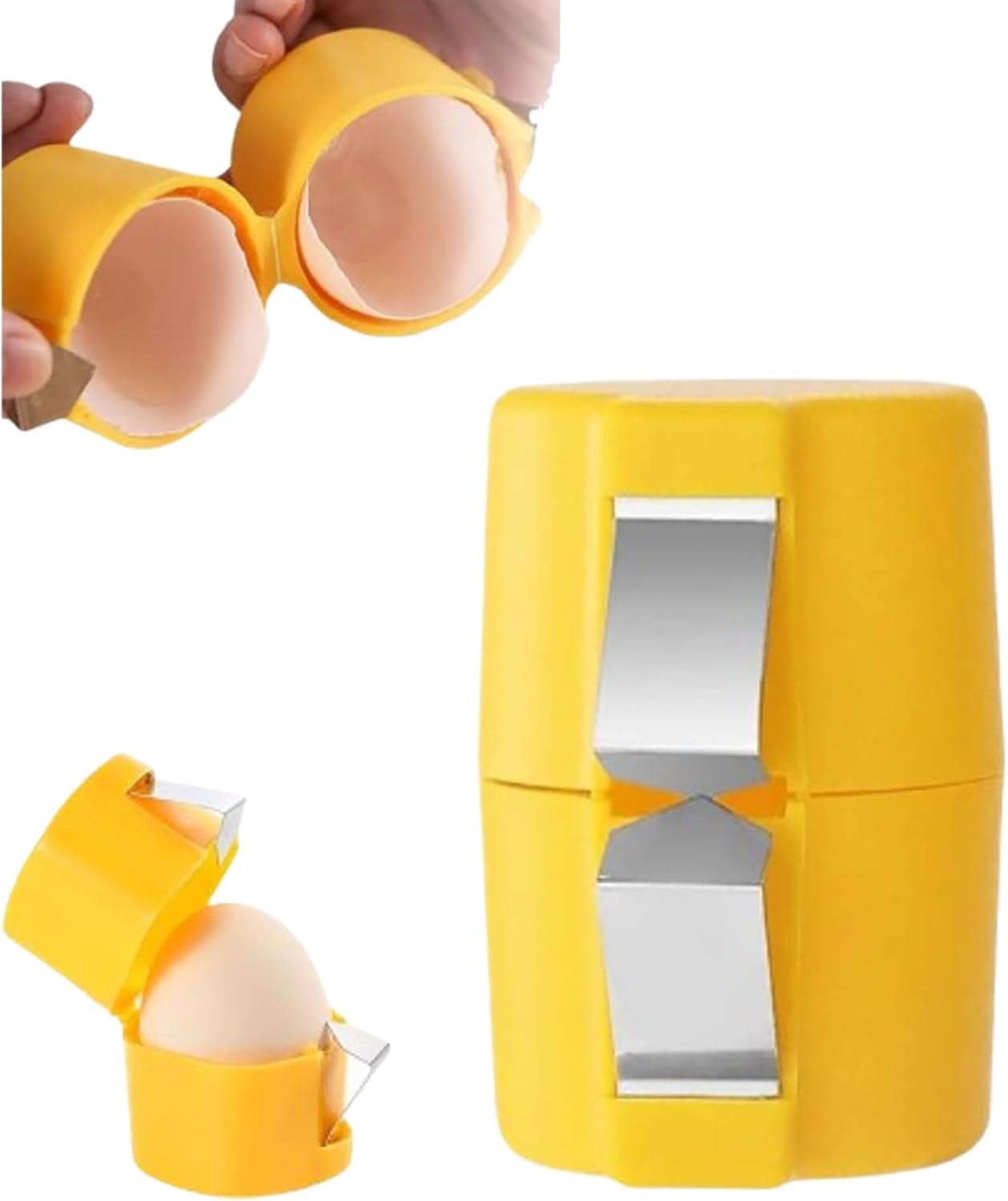 2026 New Stainless Steel Egg Opener, Egg Shell Separator for Raw Eggs ...
