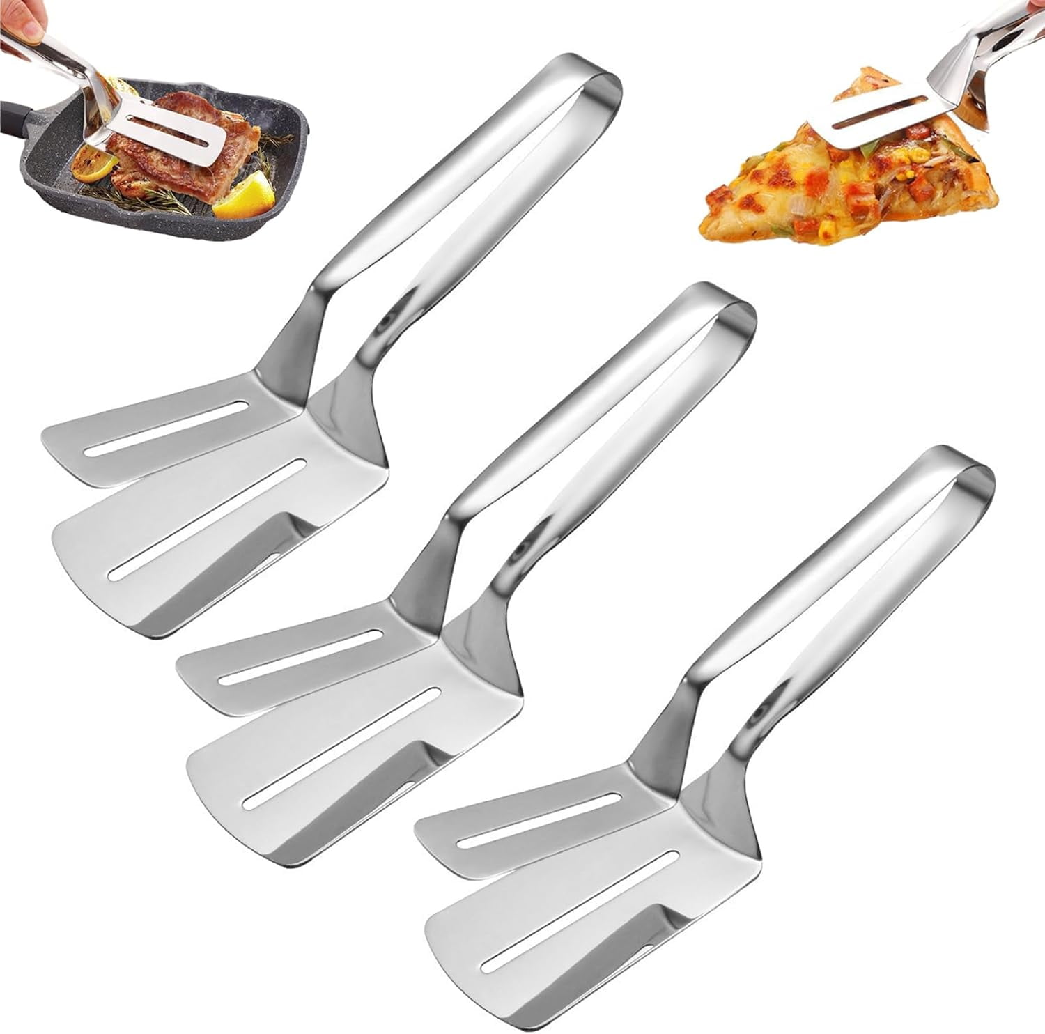 2026 New Stainless Steel Grill Clamp, Anti-Scald Extended Handle ...