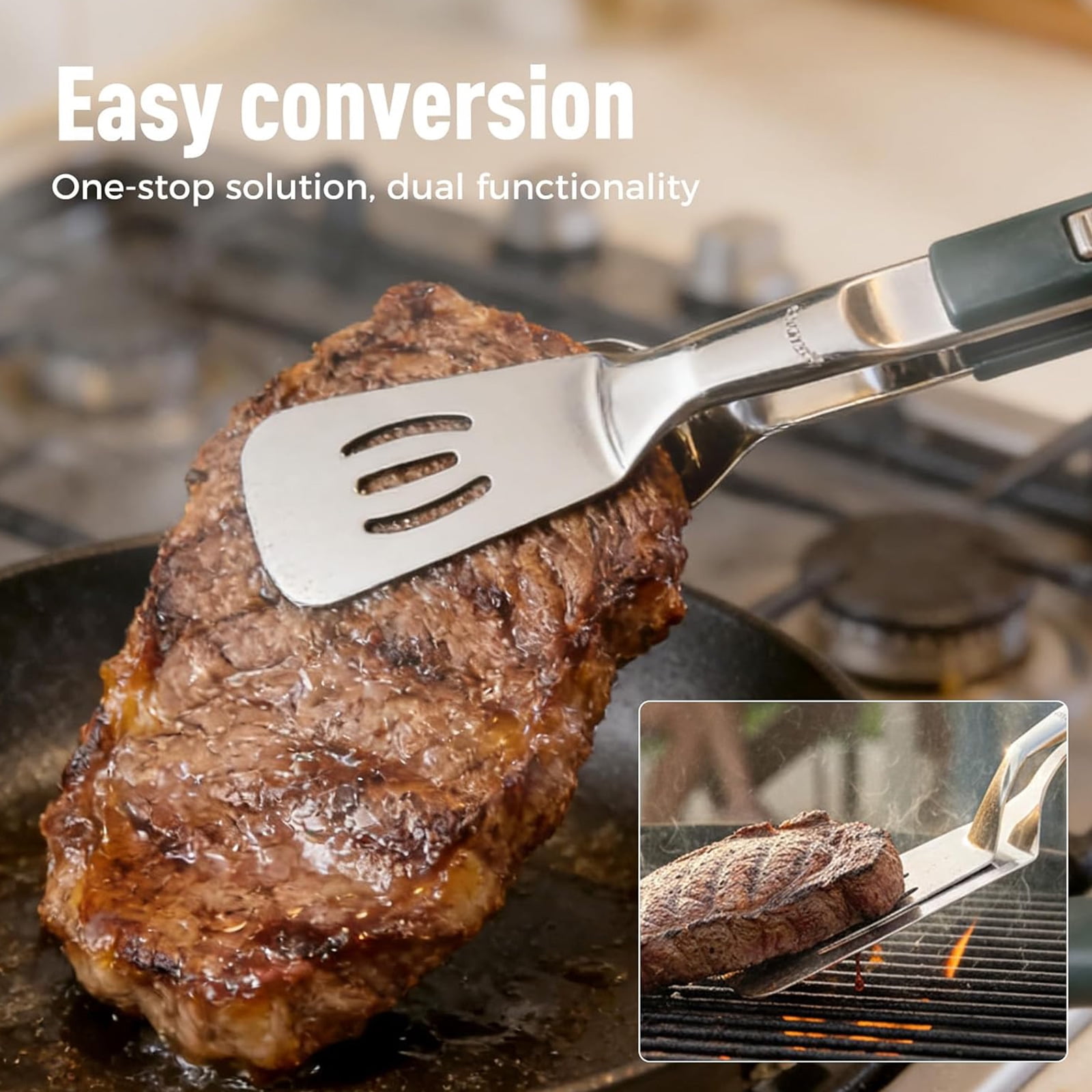 2026 New Stainless Steel Grill Clamp, Two-in-one Upgraded Anti-Scald ...