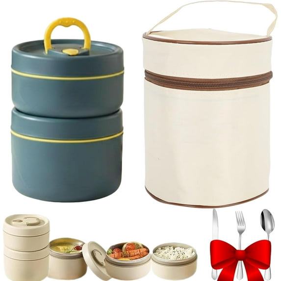 2026 New Stainless Steel Lunch Container, Portable Insulated Food ...