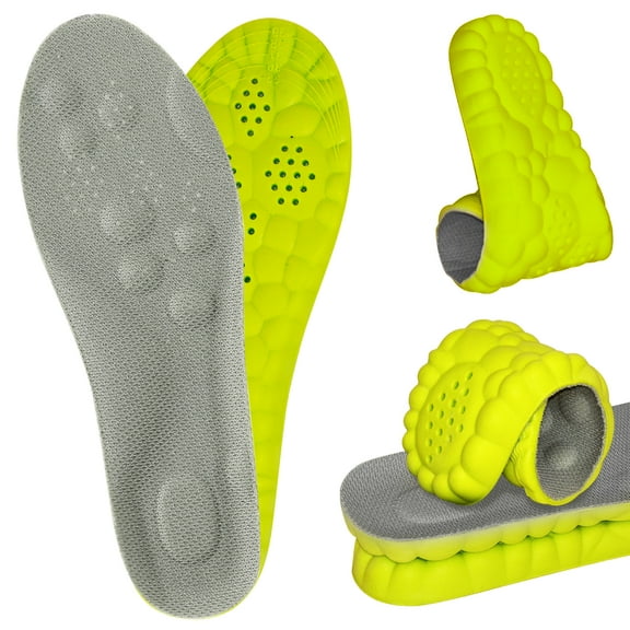 4D Memory Foam Cloud Insoles for Men & Women, Super Soft & Cushioned ...