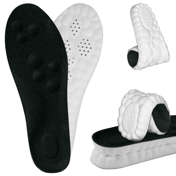 4D Shoe Cloud Insoles for Men Women, Comfortable and Breathable, Memory ...