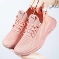 2026 New Style Women's Casual Sports Shoes Solid Color Lace-Up Slip-On ...