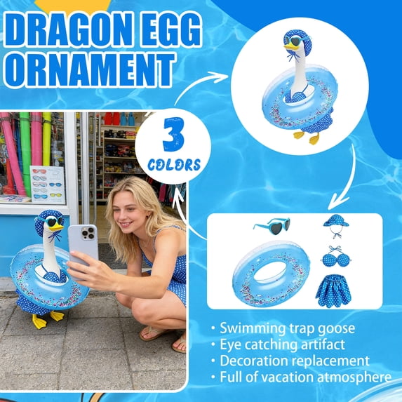2026 New Summer Porch Goose Outfits 23 Inch Goose Statue Costume ...
