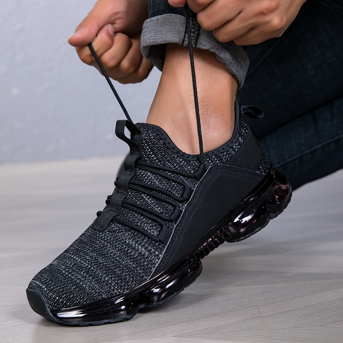 2026 New Summer Men'S Breathable Knitted Sports Shoes, Lightweight Air ...