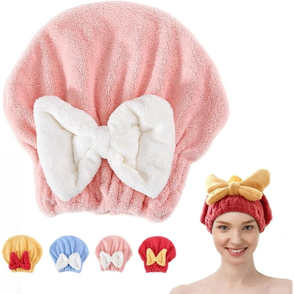 2026 New Super Absorbent Hair Towel Wrap for Women Quick-Drying Soft ...