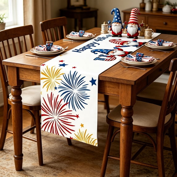 2026 New Tablecloths Independence Day Table Flag Red White Blue Star ...
