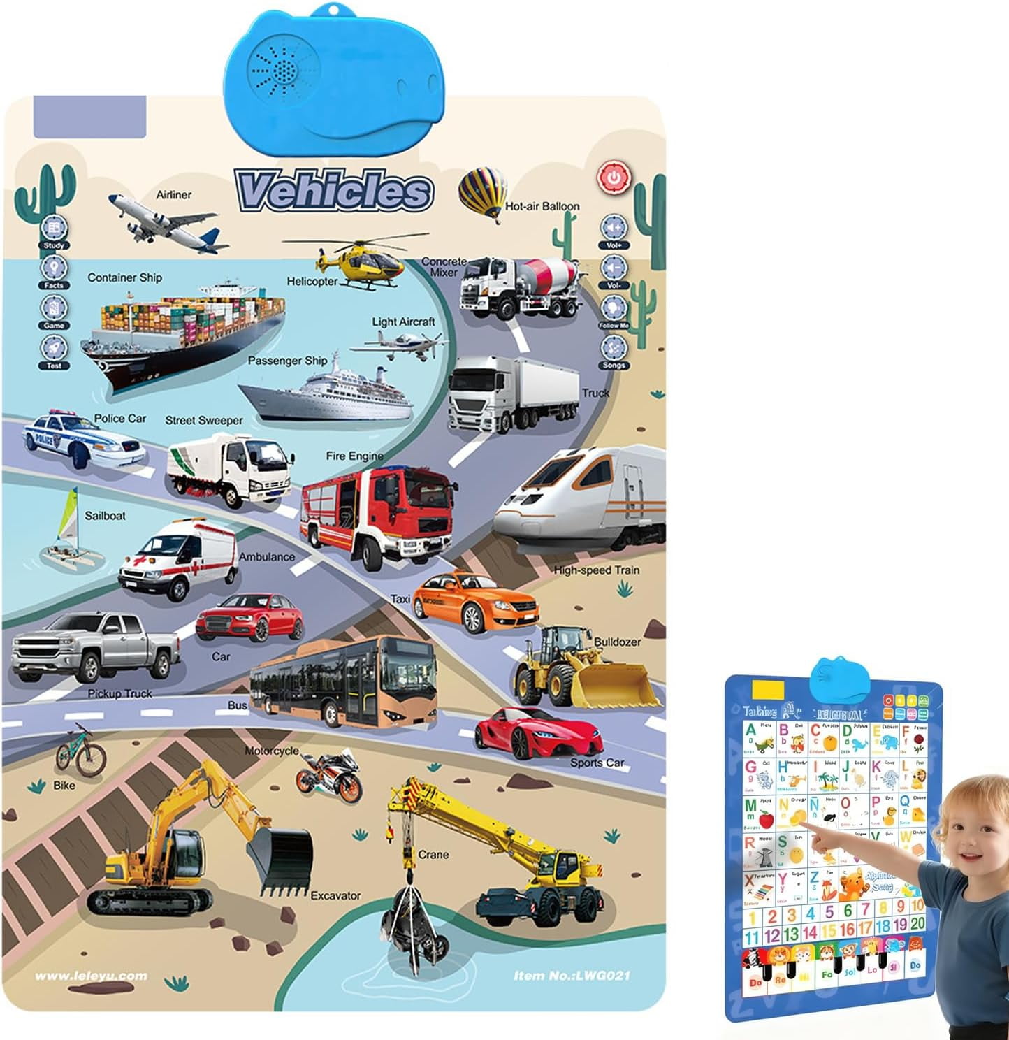 2026 New Talking Wall Chart for Kids – Bilingual English & Spanish ...
