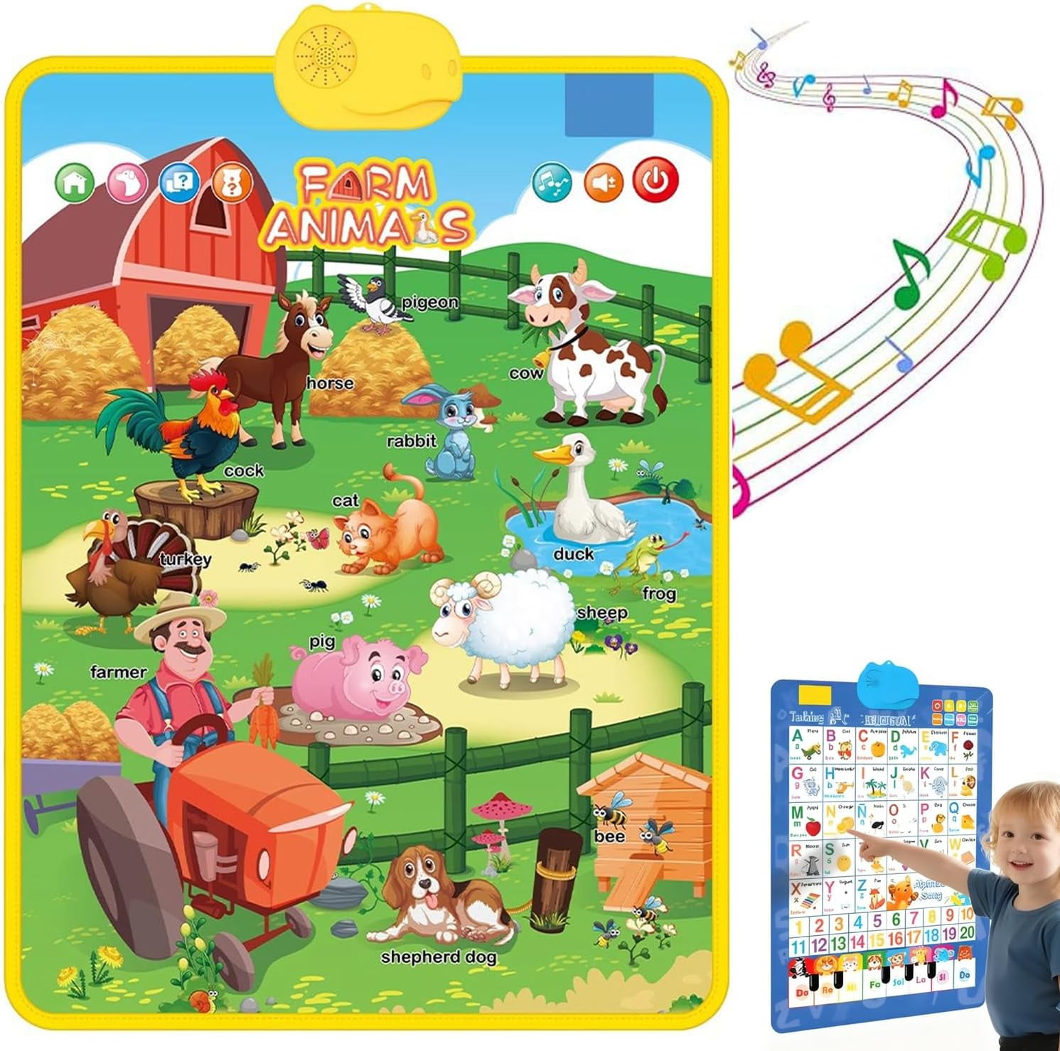 2026 New Talking Wall Chart for Kids – Bilingual English & Spanish ...