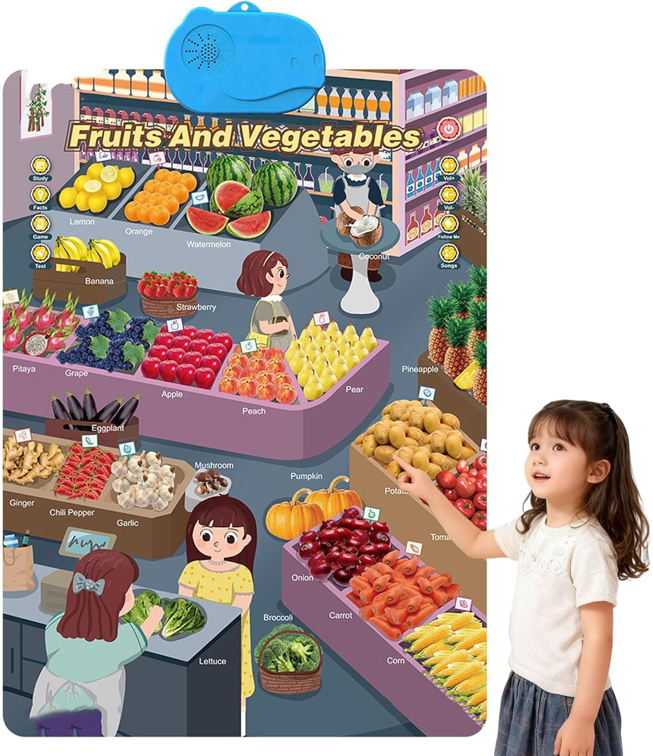 2026 New Talking Wall Chart for Kids – English, Learning Poster with ...
