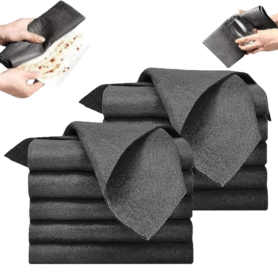2026 New Thickened Microfiber Magic Cleaning Cloth, Reusable Streak ...