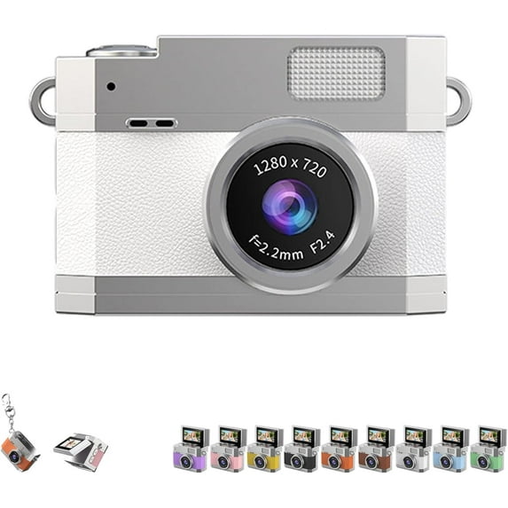 2026 New Thumb-Sized Flip Screen Mini Camera – Retro CCD Digital, 180 ...