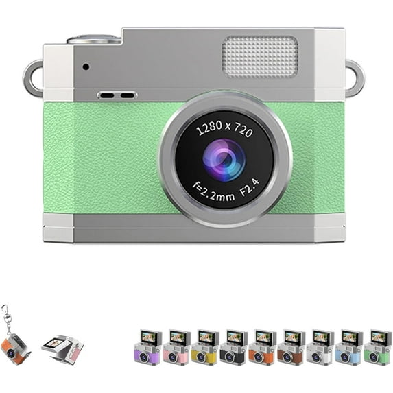 2026 New Thumb-Sized Flip Screen Mini Camera – Retro CCD Digital, 180 ...