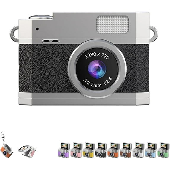 2026 New Thumb-Sized Flip Screen Mini Camera – Retro CCD Digital, 180 ...