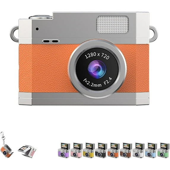 2026 New Thumb-Sized Flip Screen Mini Camera – Retro CCD Digital, 180 ...