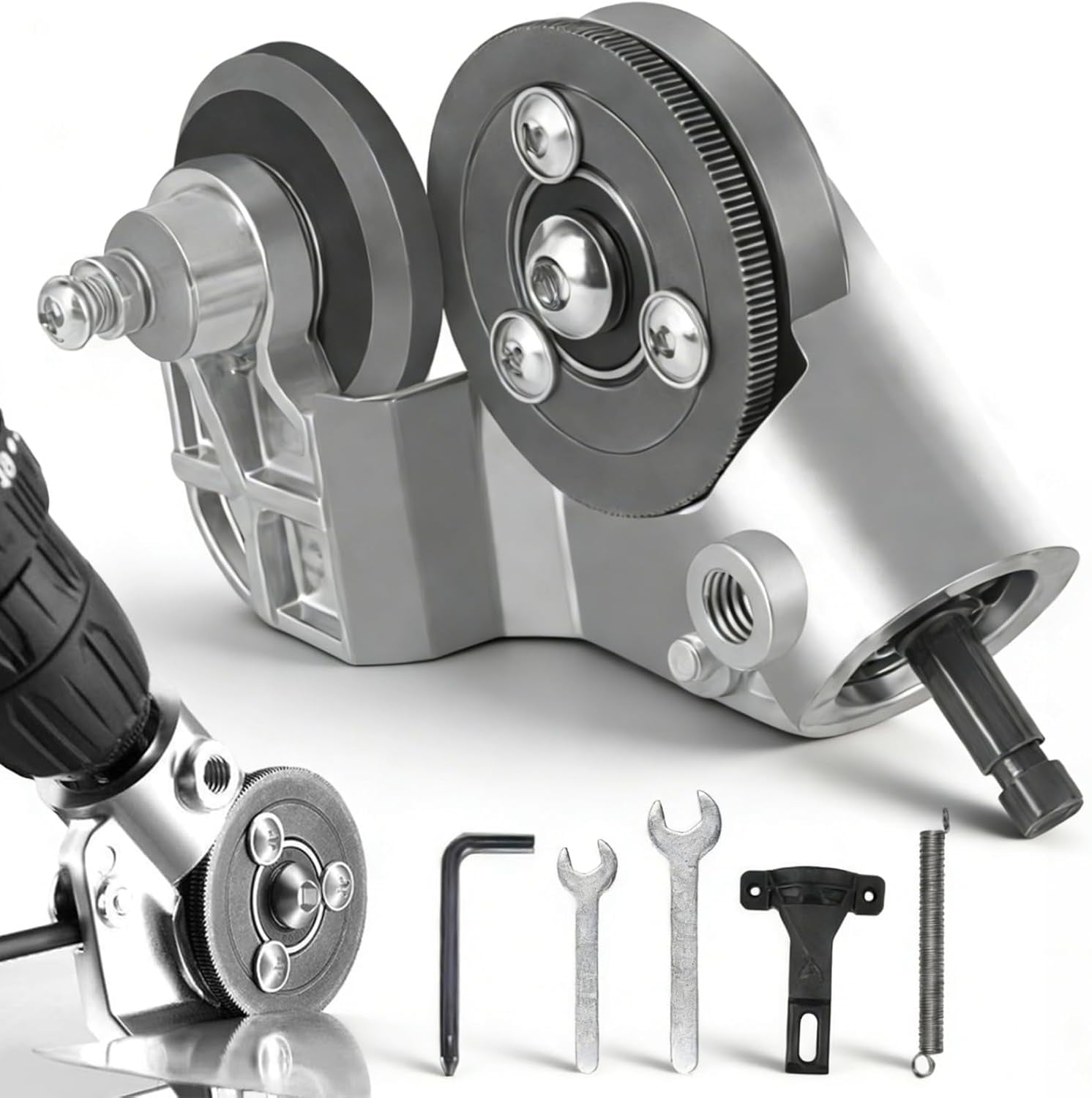 2026 New Titanium Drill Nibbler | Sheet Metal Cutting Tool & Vinyl ...