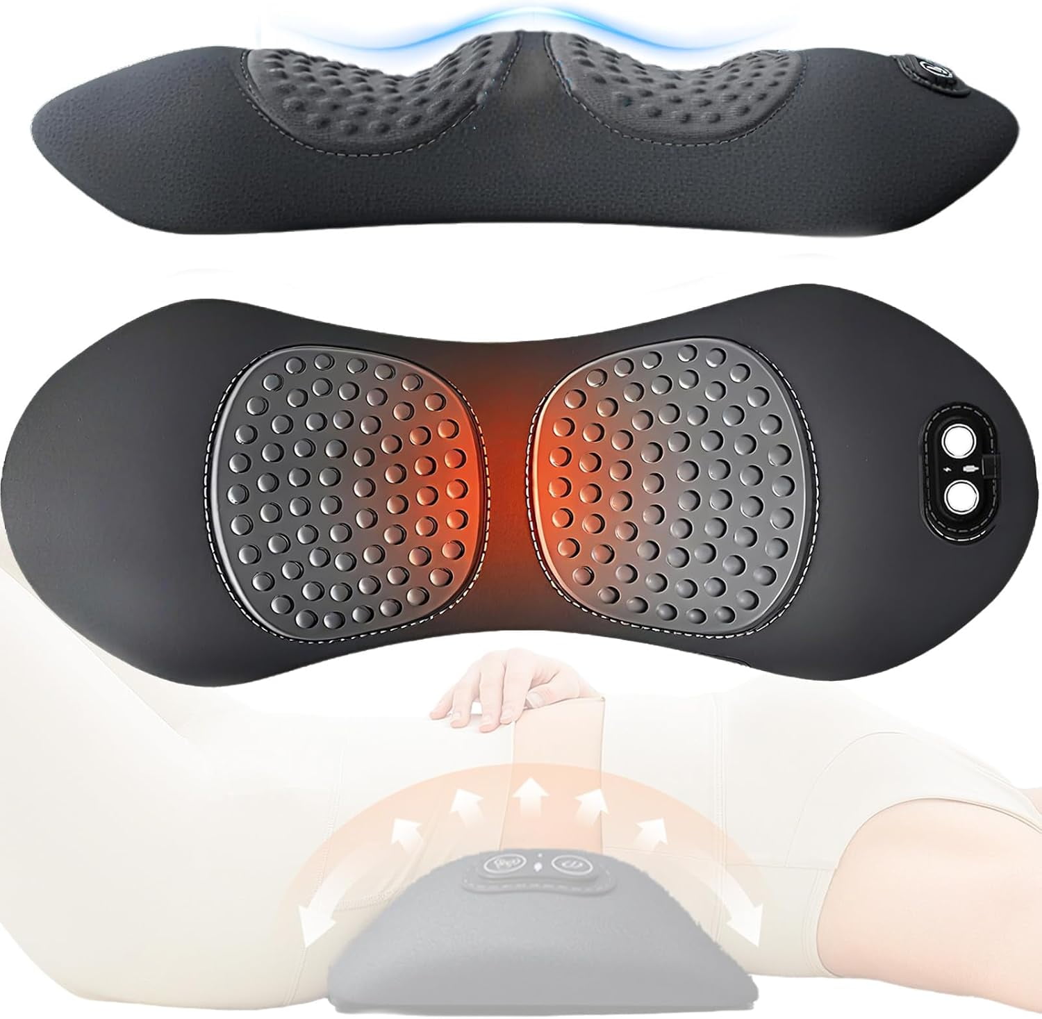 2026 New Triple Fusion Back Massager, 3 In 1 Neck Massagers Pillow ...