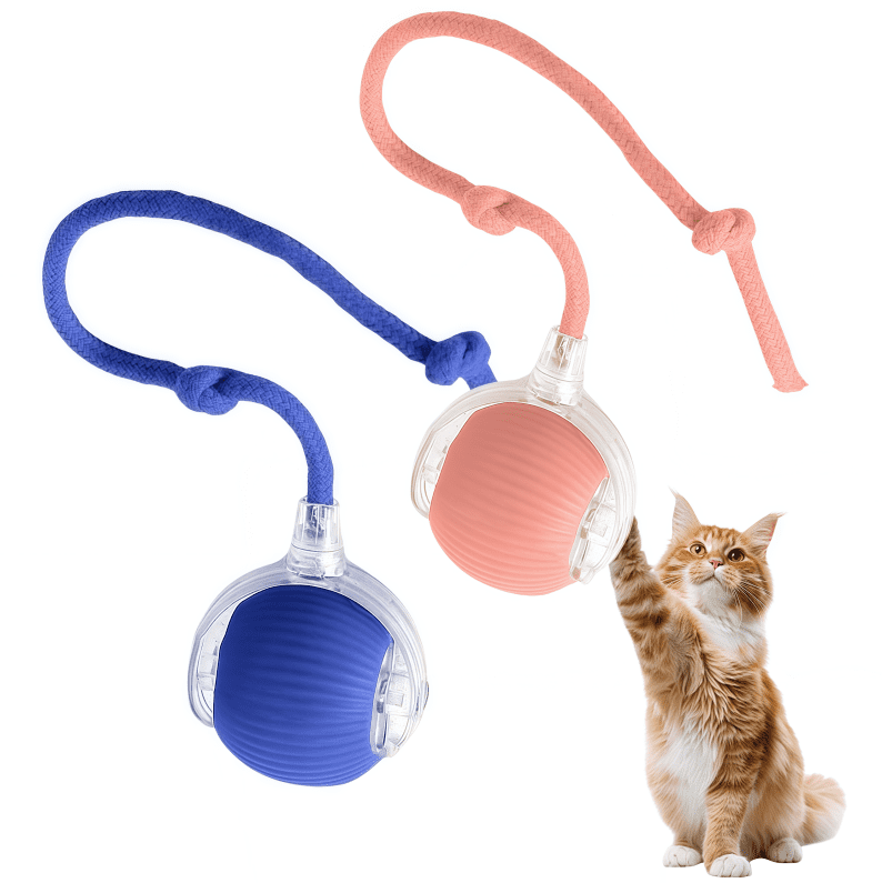 2026 New Upgrade Cat Toy, 360° Automatic Rolling Smart Pet Ball Toys ...