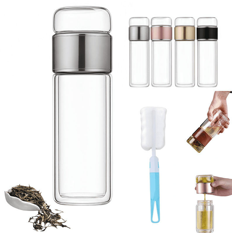 2026 New Upgrade Glass Infuser, 3-in-1 Smart Tea Infuser, Double Glass ...