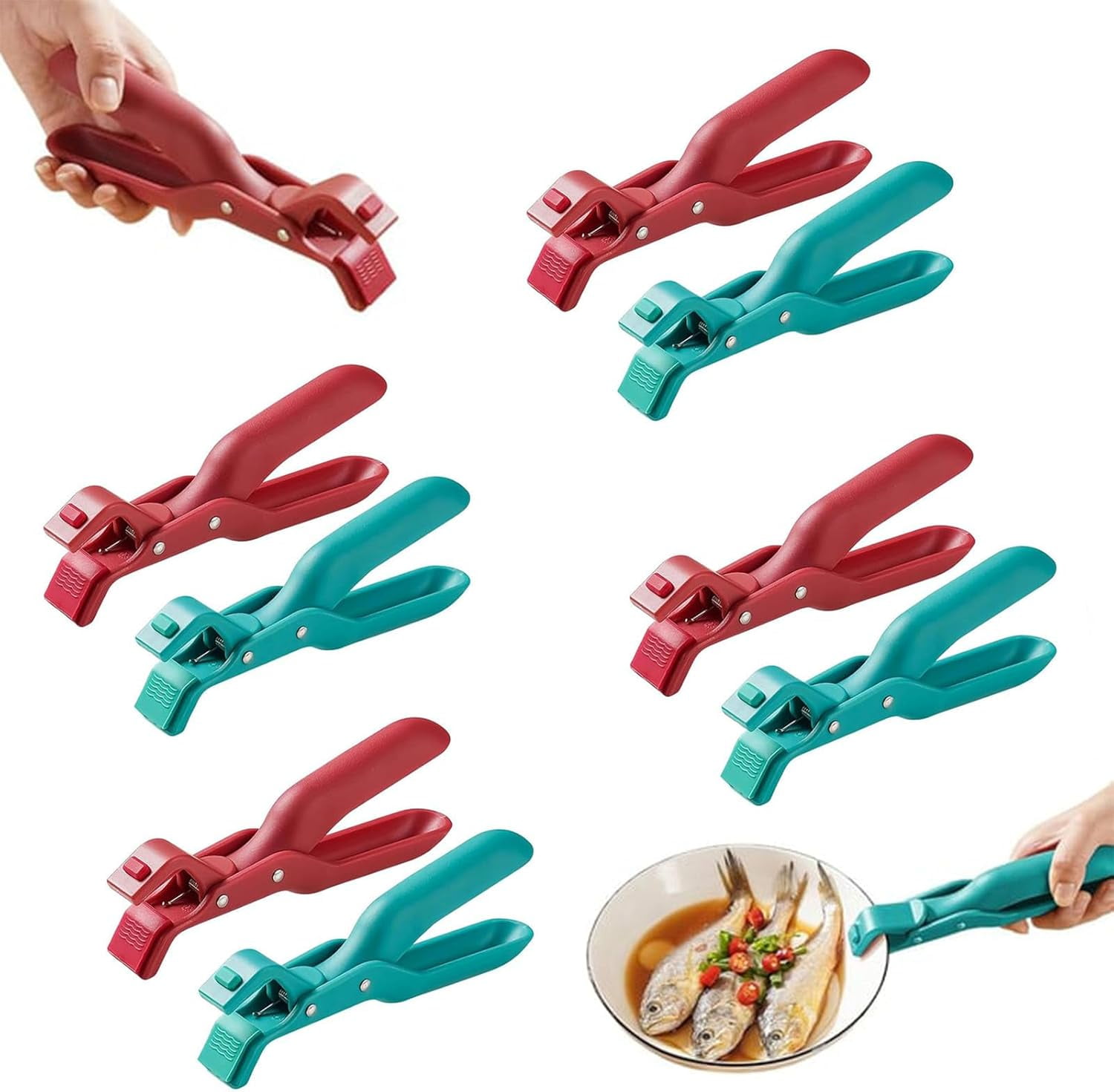 2026 New Upgrade Hot Plate Gripper Lifters Tongs, Multi-function Anti ...