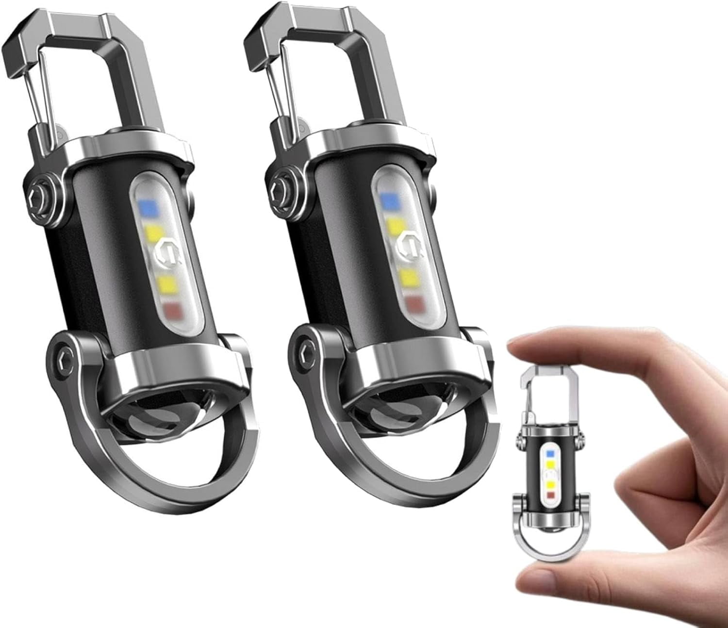 2026 New Upgrade Mini Keychain Flashlight – Waterproof USB Type-C ...